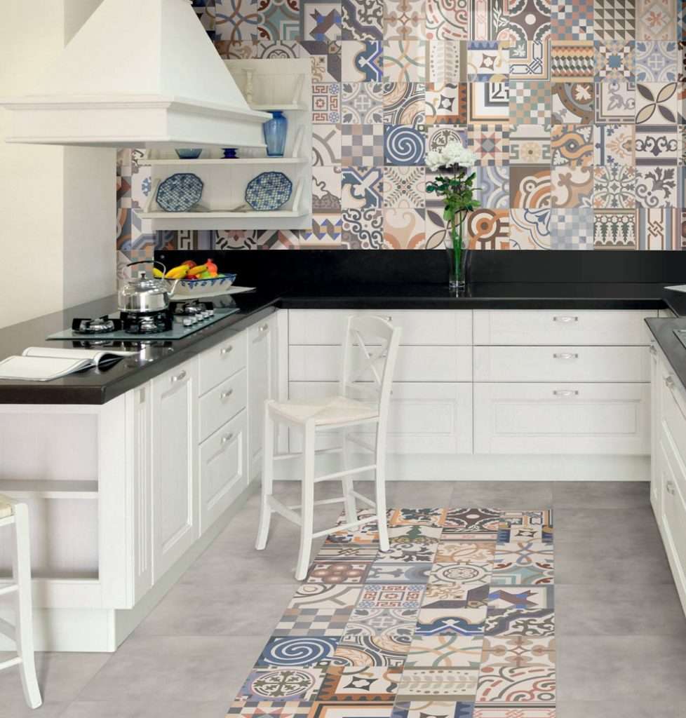 Create A Summery Kitchen with Moroccan Tiles - Walls and Floors