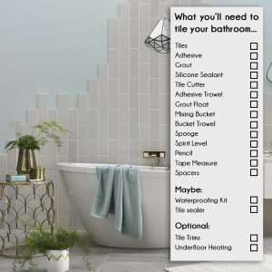 Checklist: What You Need To Tile Your Bathroom - Walls and Floors