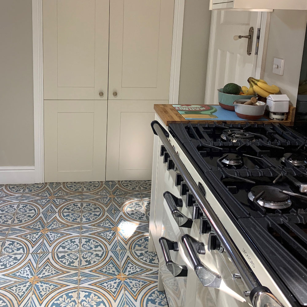 Nicola Created A Patterned Kitchen Floor with Gambol tiles - Walls and ...