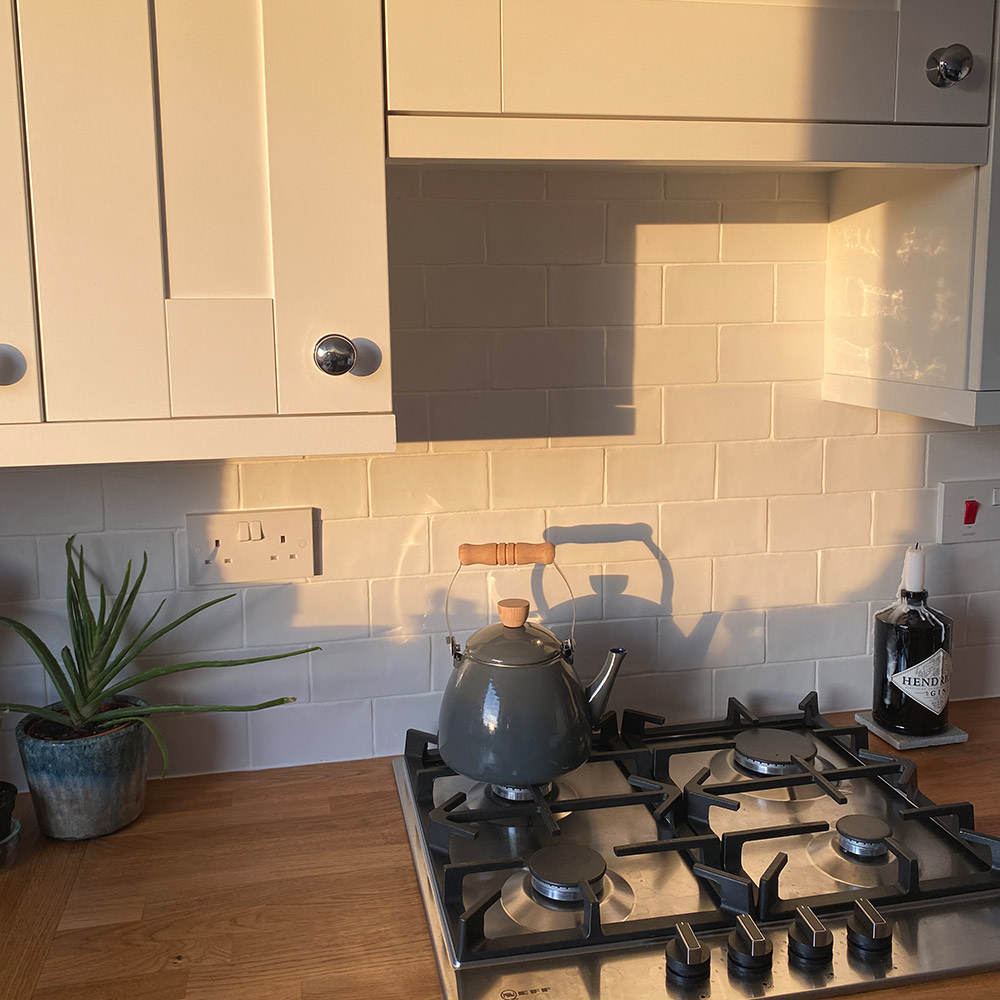 Vicki Created An Artisan Look In Her Kitchen - Walls and Floors