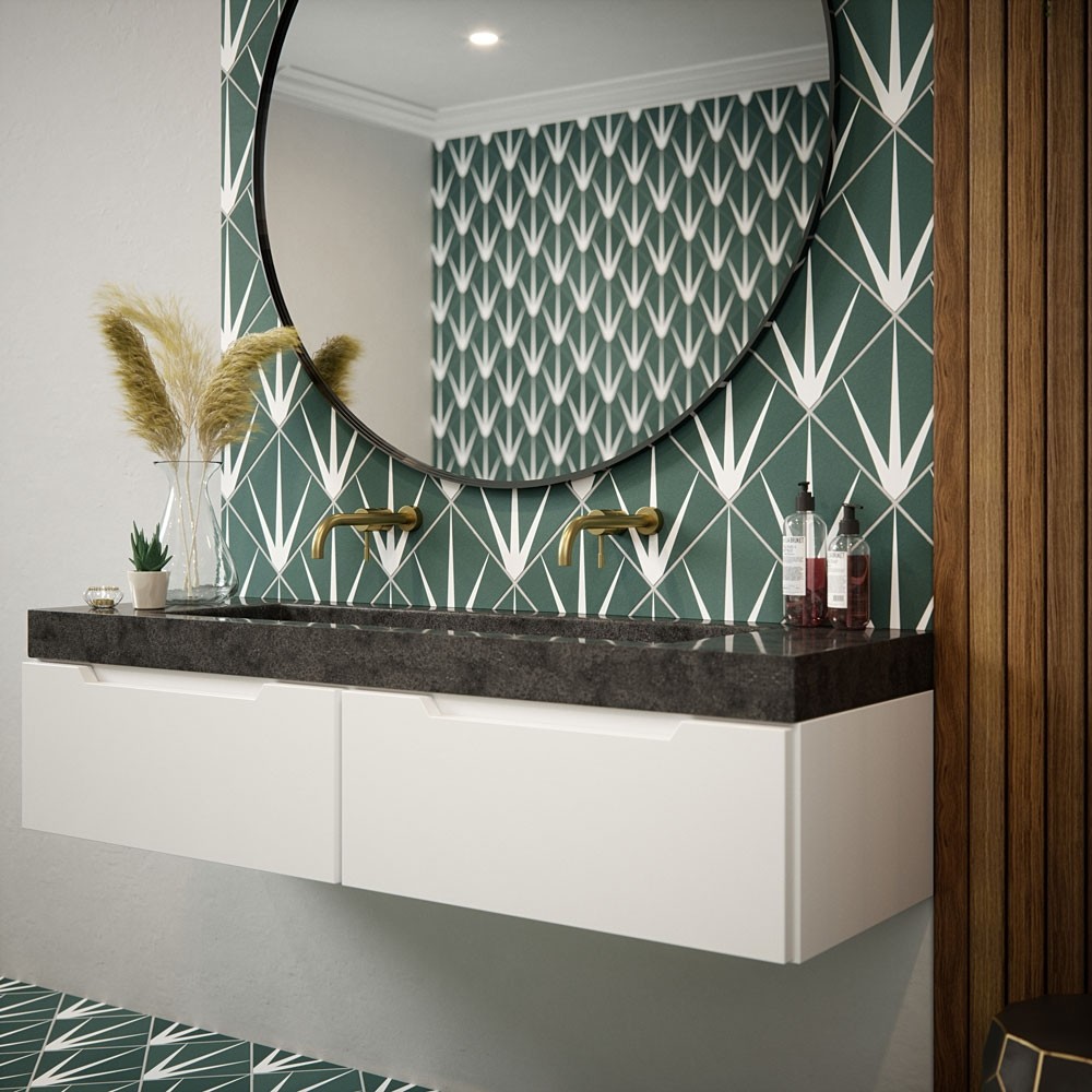 Go Art-Deco With Our New Patterned Lily Tiles - Walls and Floors