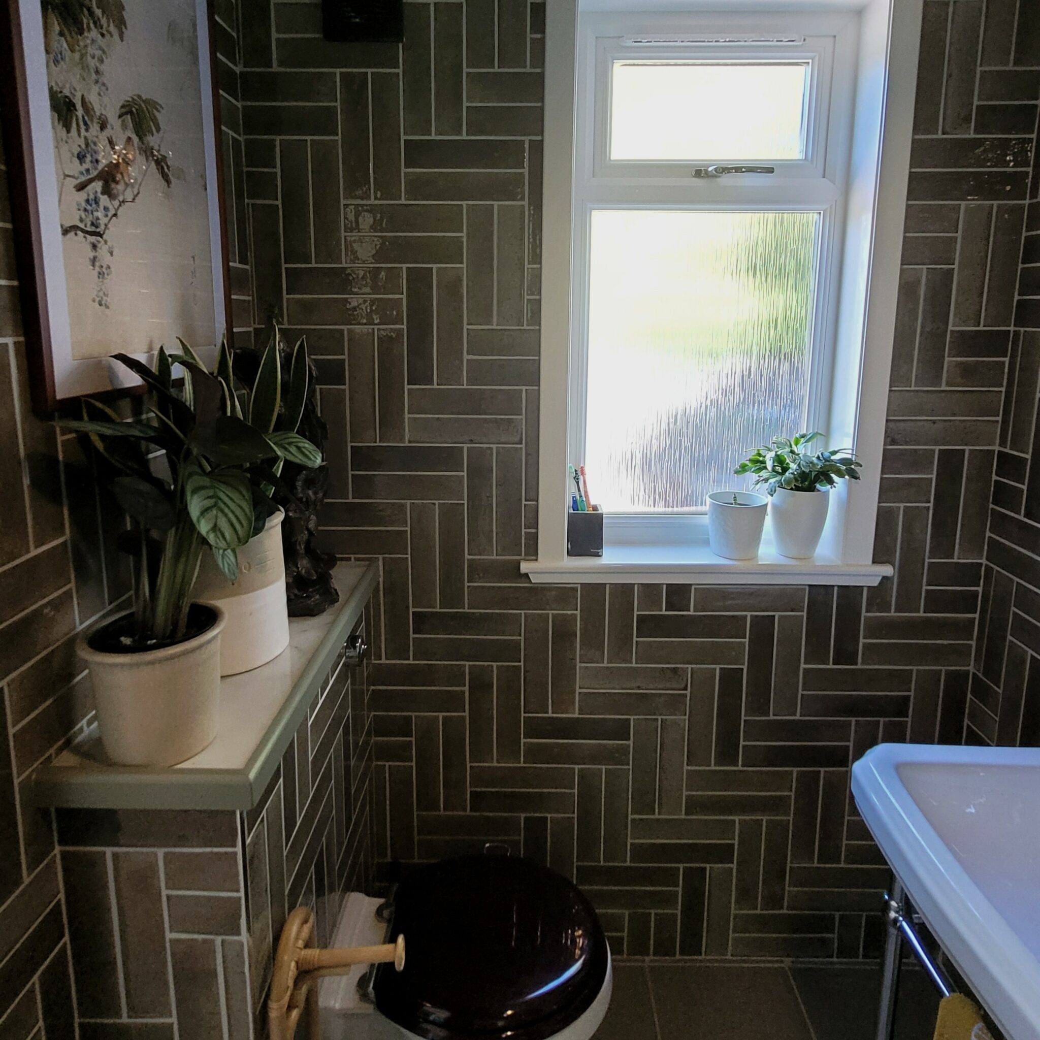 Gina Created a Natural Look in Her Bathroom with our Hope Mink Tiles ...