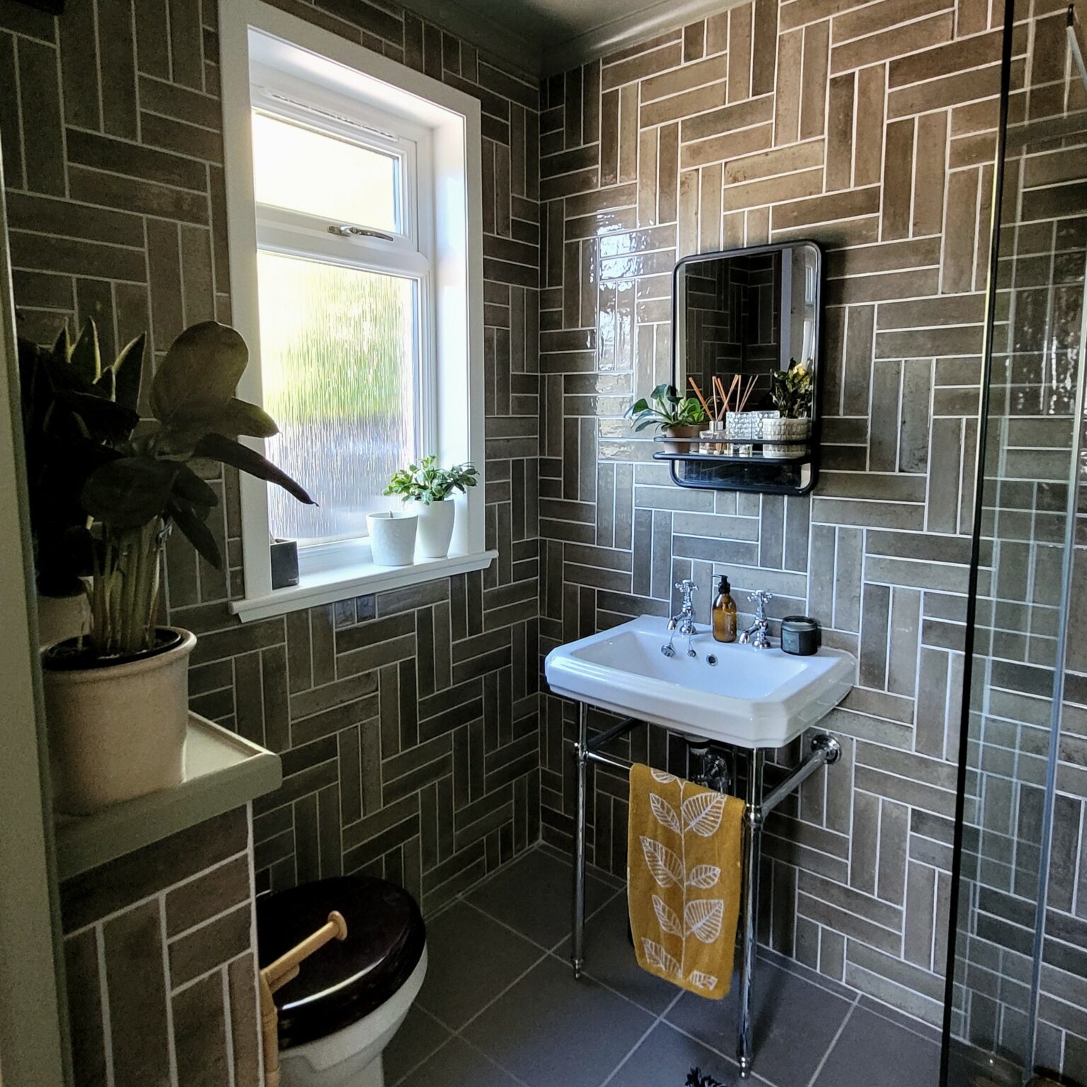 Gina Created a Natural Look in Her Bathroom with our Hope Mink Tiles ...